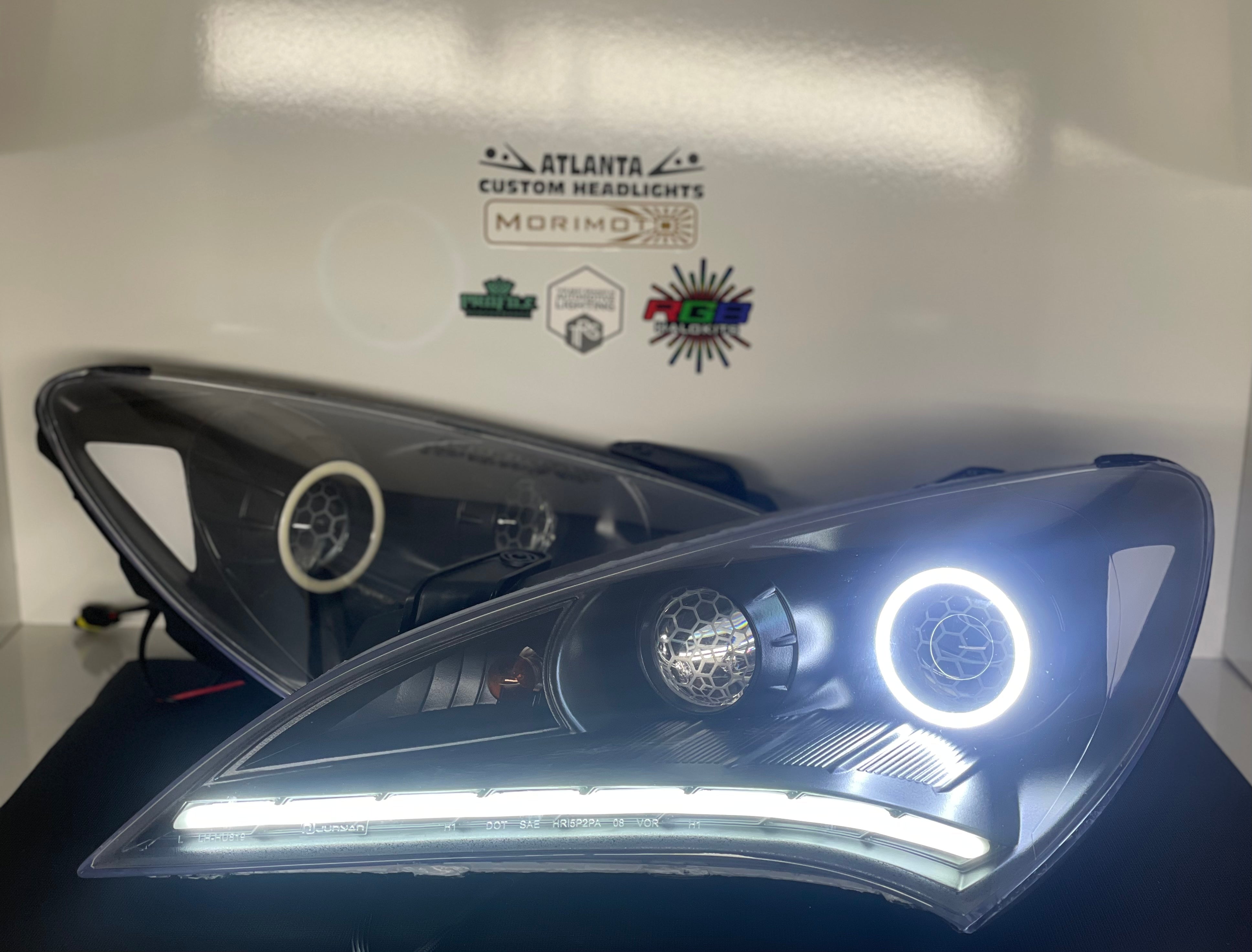 Hyundai Genesis Coupe 2010-2012 Custom Headlights – Atlanta Custom ...
